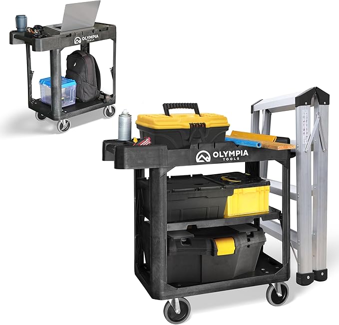 Amazon.com: Olympia Tools Multifunctional Rolling Cart - 3 Tier Utility ...