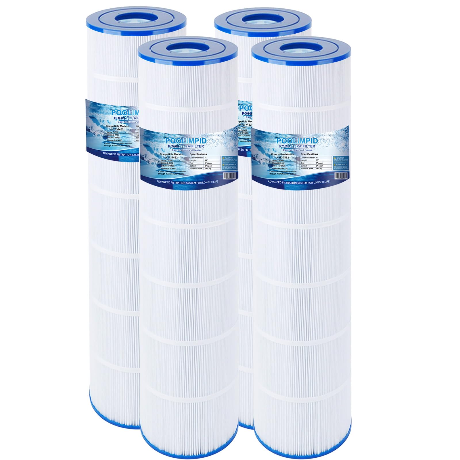 Amazon.com : Pool Filter Compatible with Jandy CL580, CV580, C-7482 ...