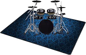 QQDD Drum Mat Non-Slip Soundproof Mat for Electronic Drum Mats Bass ...