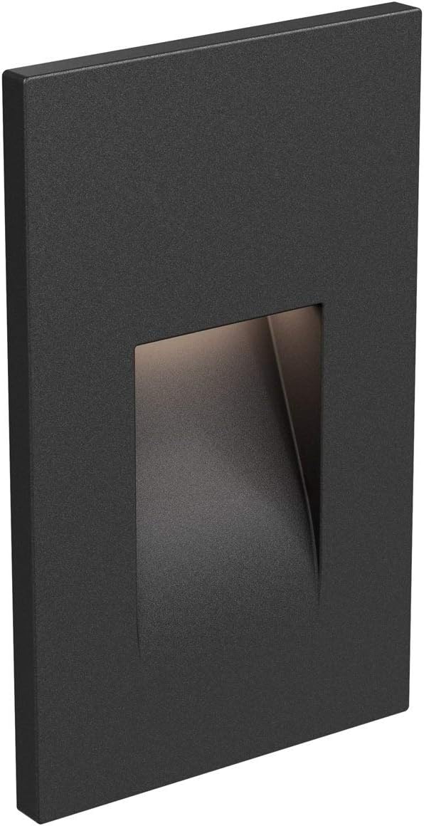 DALS Lighting LEDSTEP002D-BK 3" Recessed Vertical Indoor/Outdoor Led ...