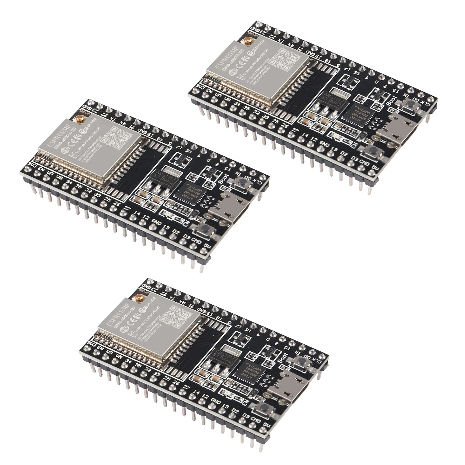 Snapklik.com : 3PCS ESP32-DevKitC Core Board ESP32 Development Board ESP32-WROOM-32U Wireless ...