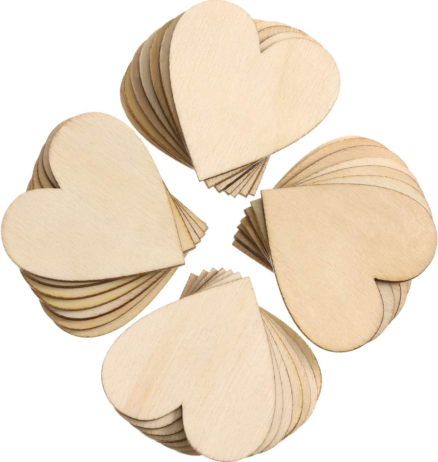 Amazon.com: FUNSUEI 300 PCS Small Wooden Hearts for Crafts, Rustic ...