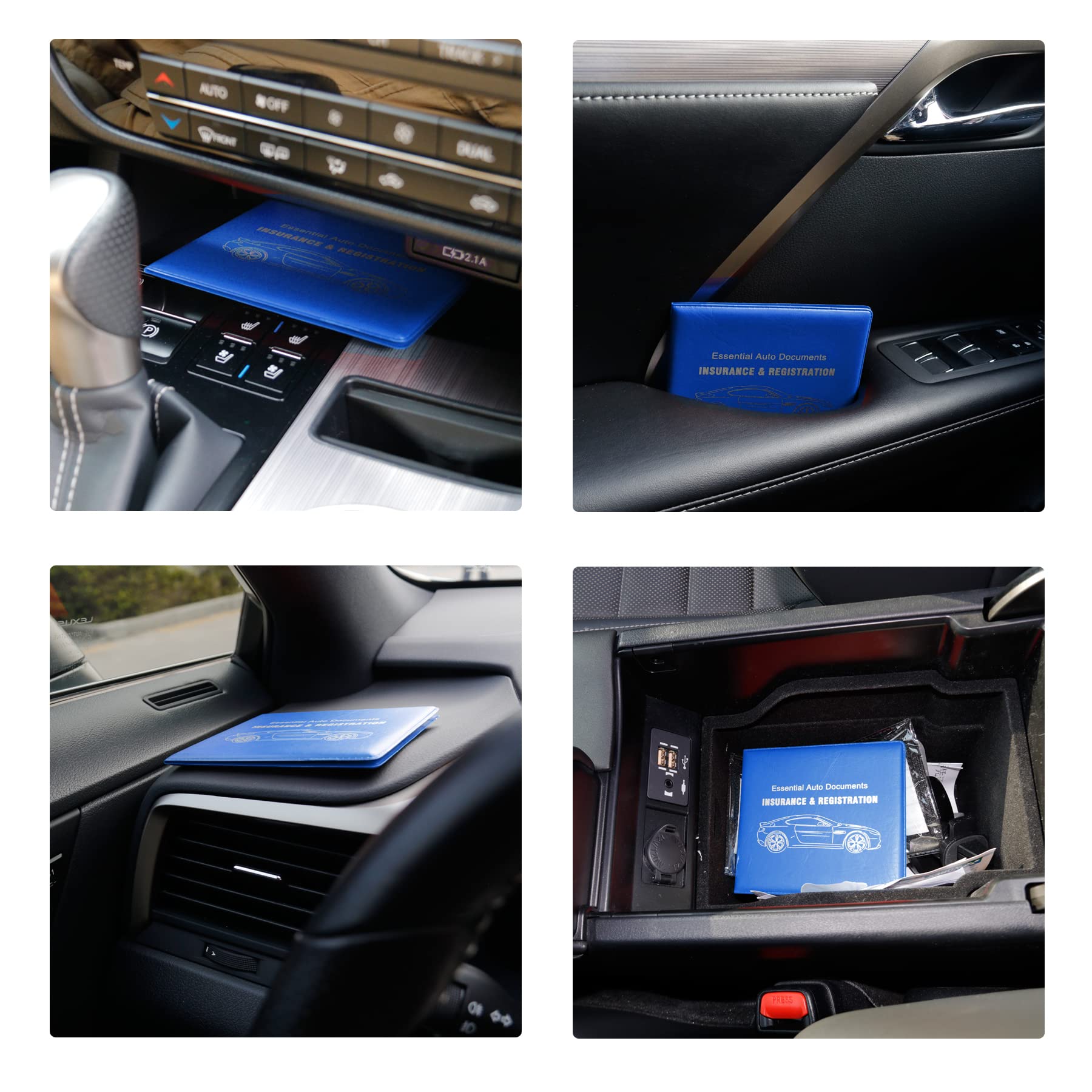 Men's Faux Leather Wallets Red Faux-Leather Car Insurance ...