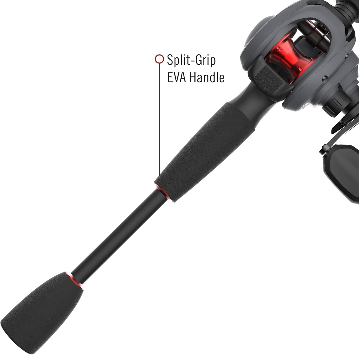 Quantum Invade Baitcast Reel and Fishing Rod Combo, 6'6" IM6 Graphite 1 ...