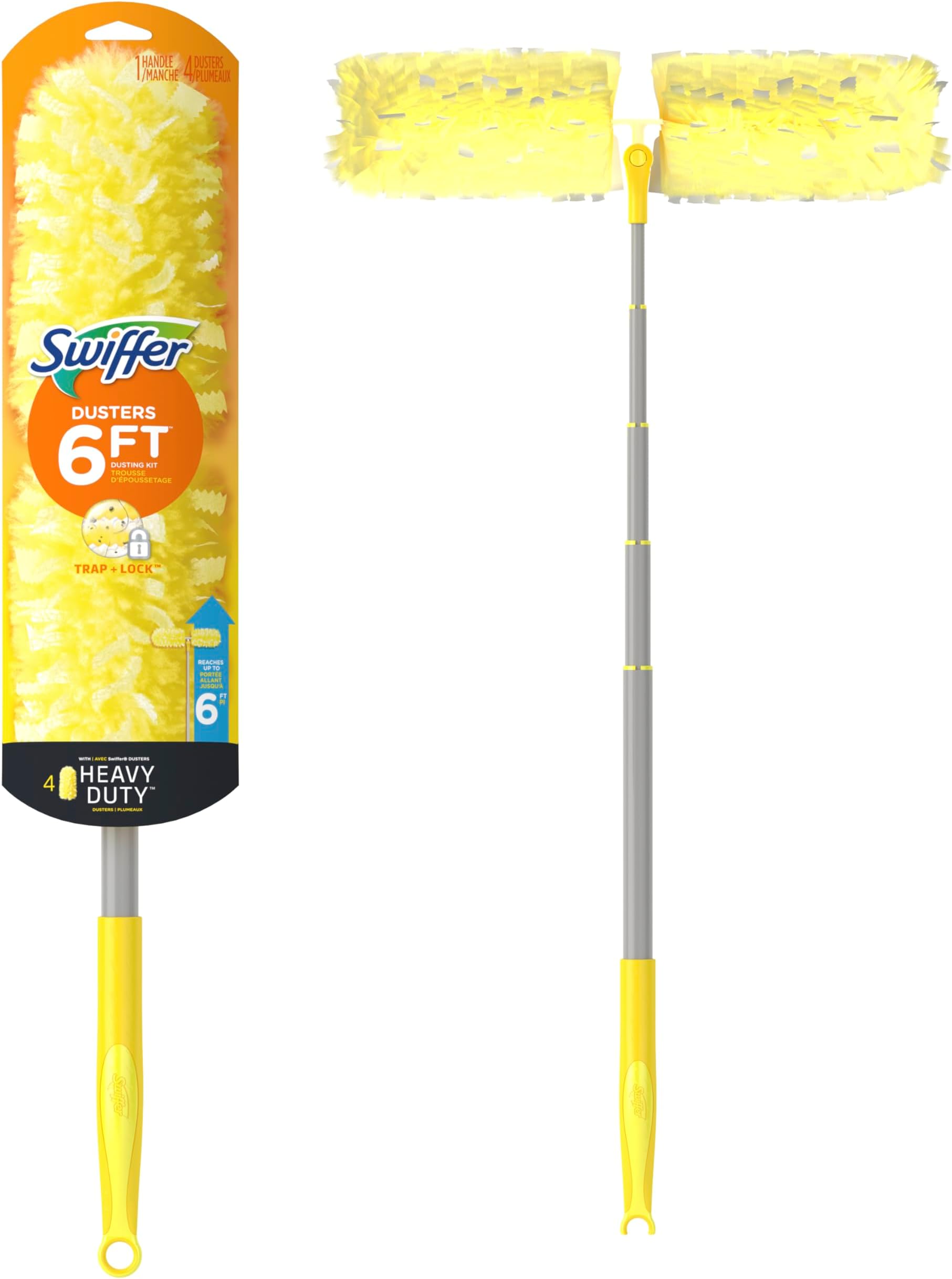 Amazon.com: Swiffer Dusters, Heavy Duty Starter Kit, Super Extender ...