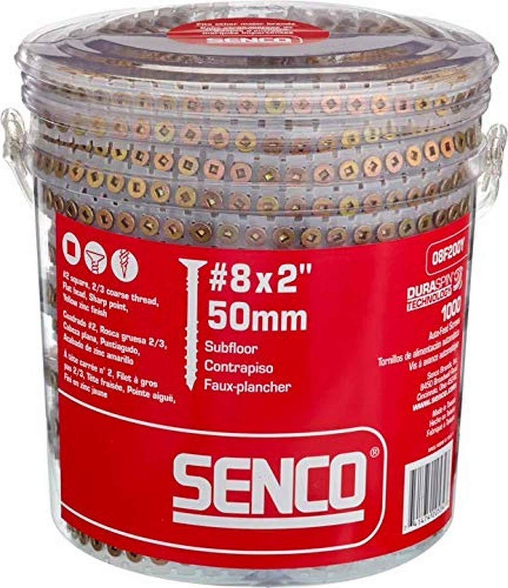 SENCO Fastening Systems 08F200Y Senco Duraspin# 8 by 2" Subfloor ...