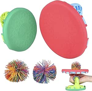 Amazon.com: ArtCreativity Bouncy Paddle & Stringy Ball, 2 Attachable ...