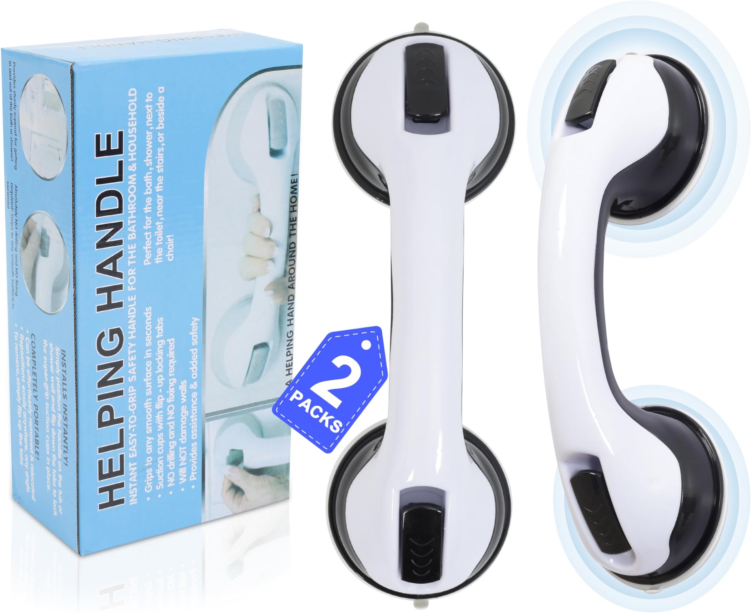 Amazon.com: Luyena Shower Handle 12 inch Grab Bars for Bathtubs and ...