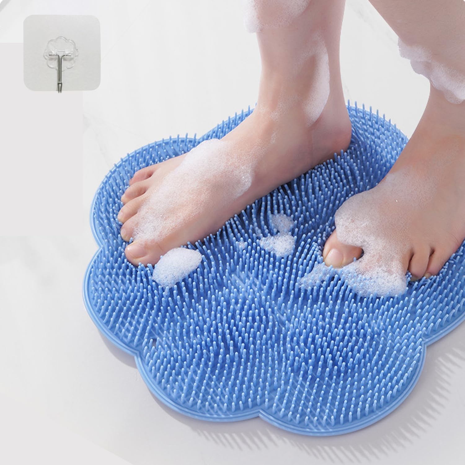 Amazon.com: MMentch Shower Foot and Back Scrubber with Suction Cups ...