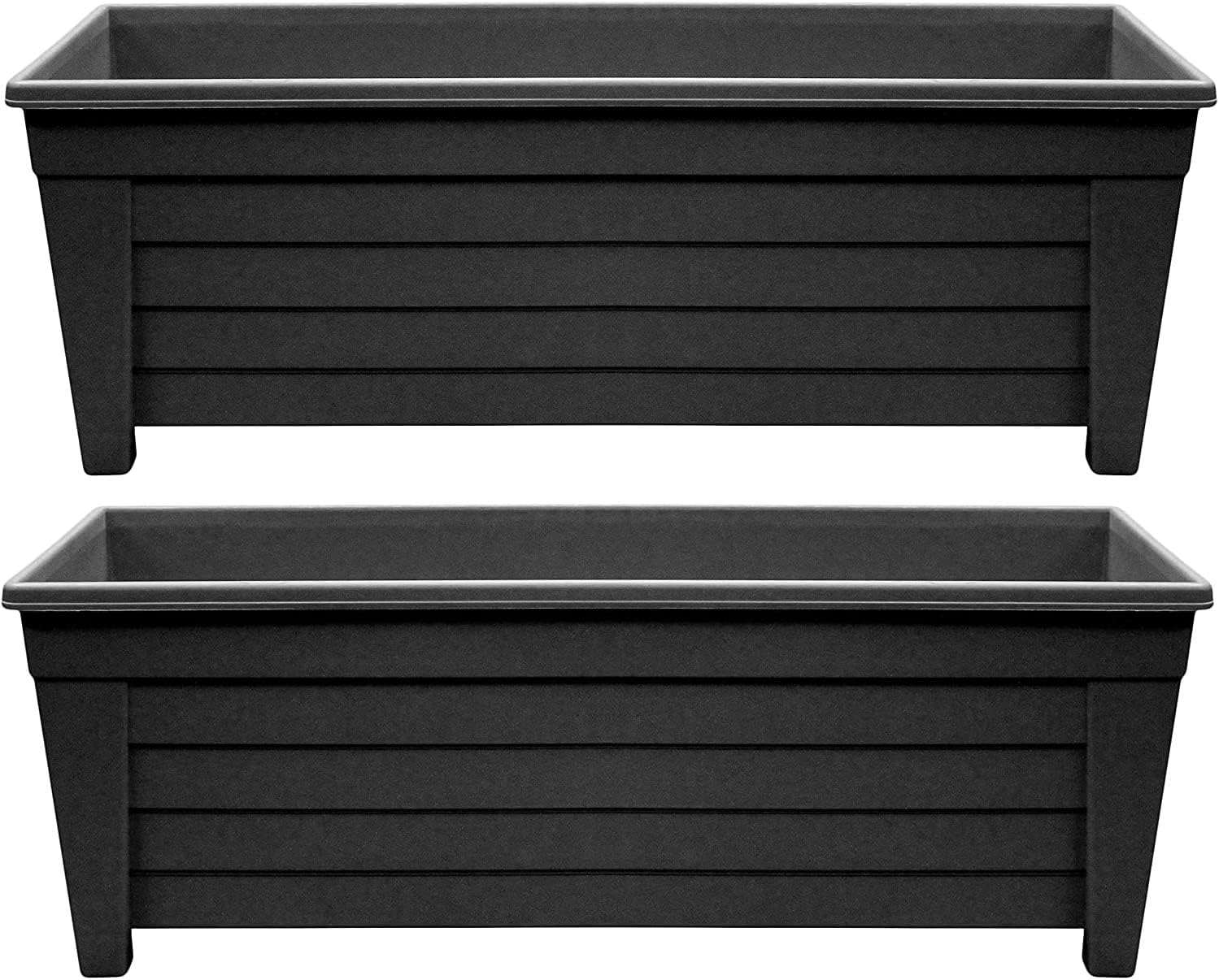 Large 100cm Long (39") Wooden Garden/Patio/Window Box Planter: Fully ...