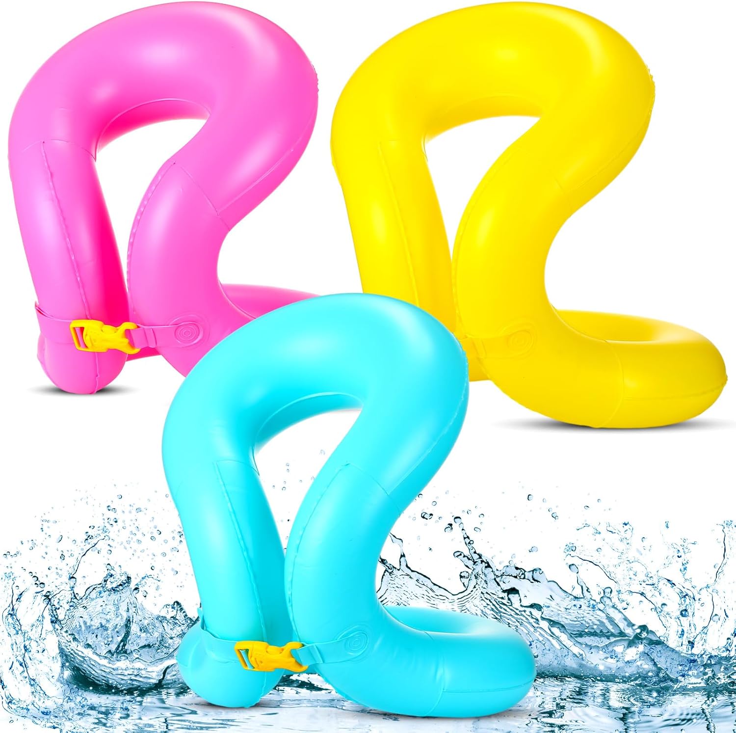 Amazon.com : PullCrease 3 Pcs Floaties Swim Vest for Kids Inflatable ...