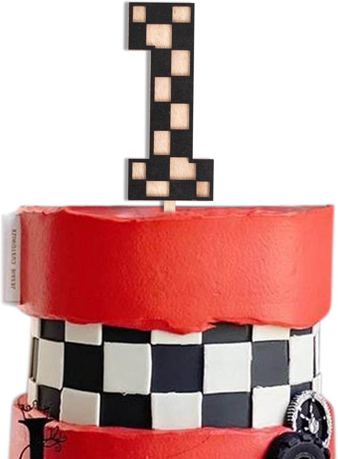 Race Car Number Cake Topper - Fast One Birthday Wooden Cake Topper,Boy ...