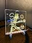 DIY 3D Acrylic Writing pad with Pen Message Board rewritable Table lamp ...