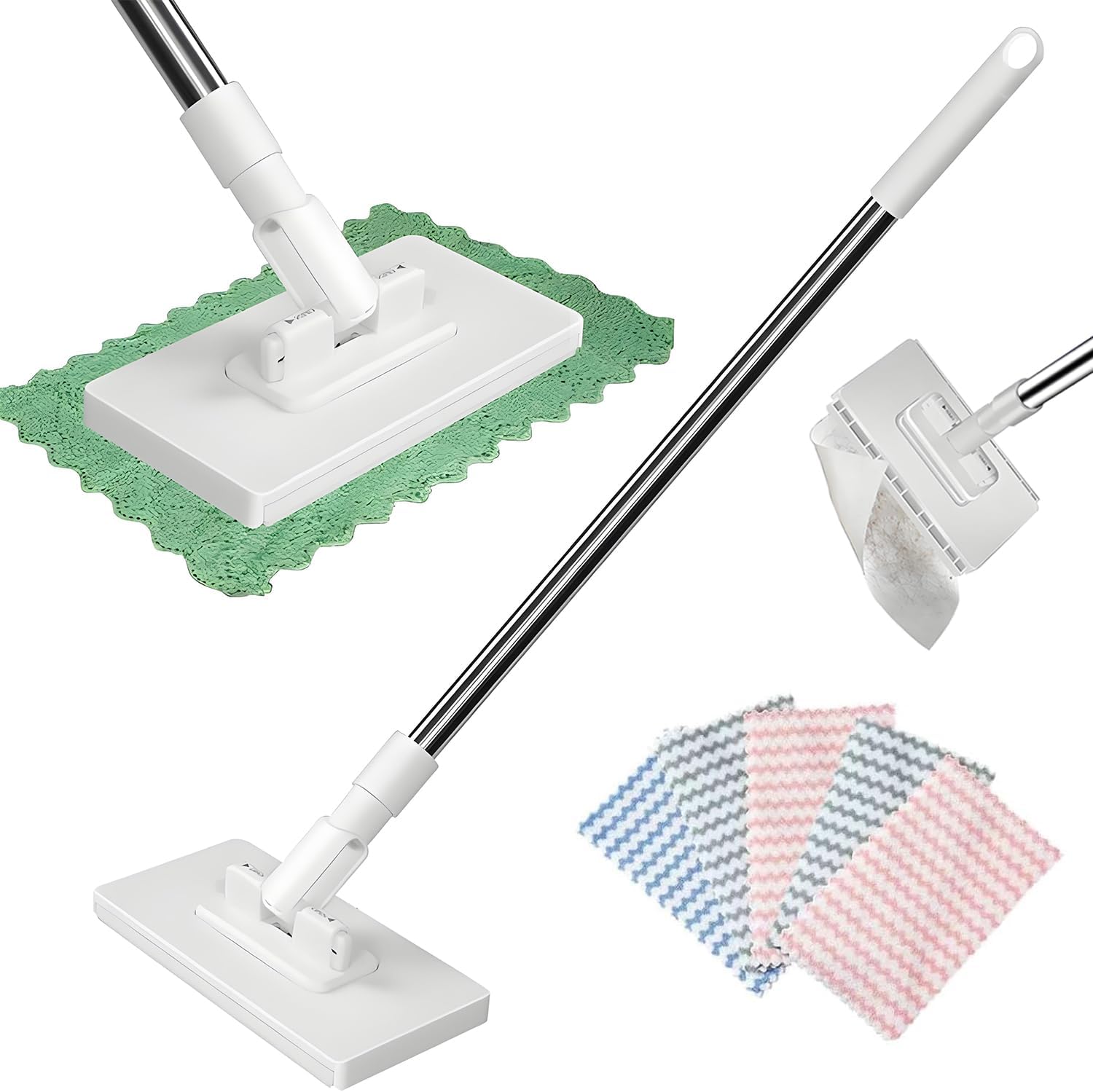 Amazon.com: Mini Mop, Lazy Mops with One-Click Cloth Change, Locking ...