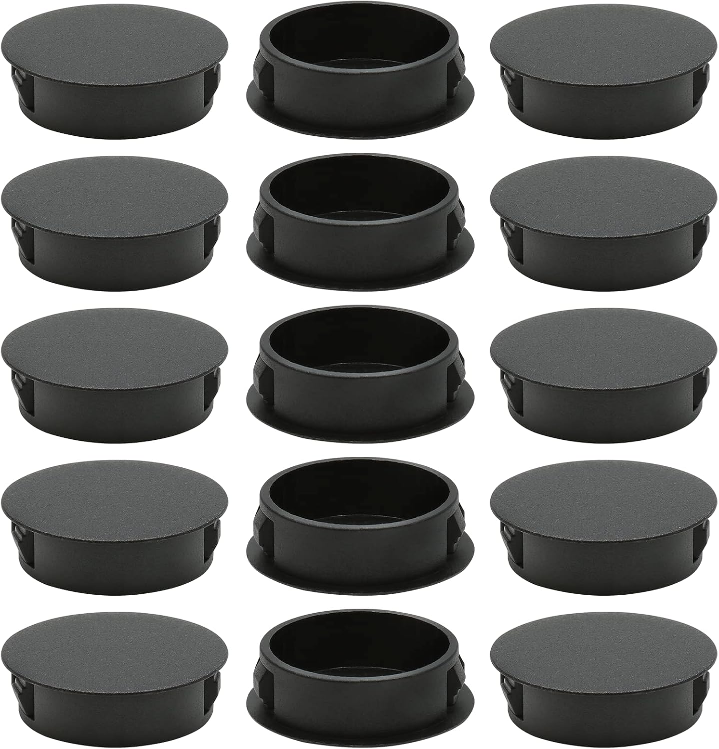 Amazon.com: Suiwotin 15PCS 50mm/2" Black Hole Plugs Plastic Flush Type ...