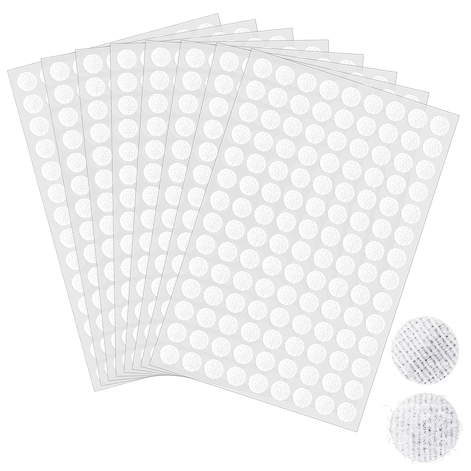 Amazon.com: Jeffdad 1008 Pcs Self Adhesive Dots, 0.39 inch Hook and ...