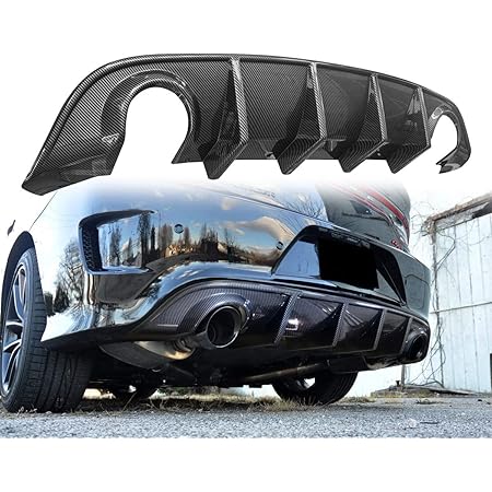 Amazon.com: Rear Bumper Diffuser Compatible With 2012-2014 Dodge ...