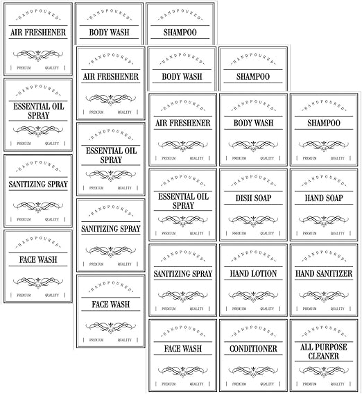 Waterproof Bottle Label Sticker Soap Dispenser Sticker, bottle labels ...