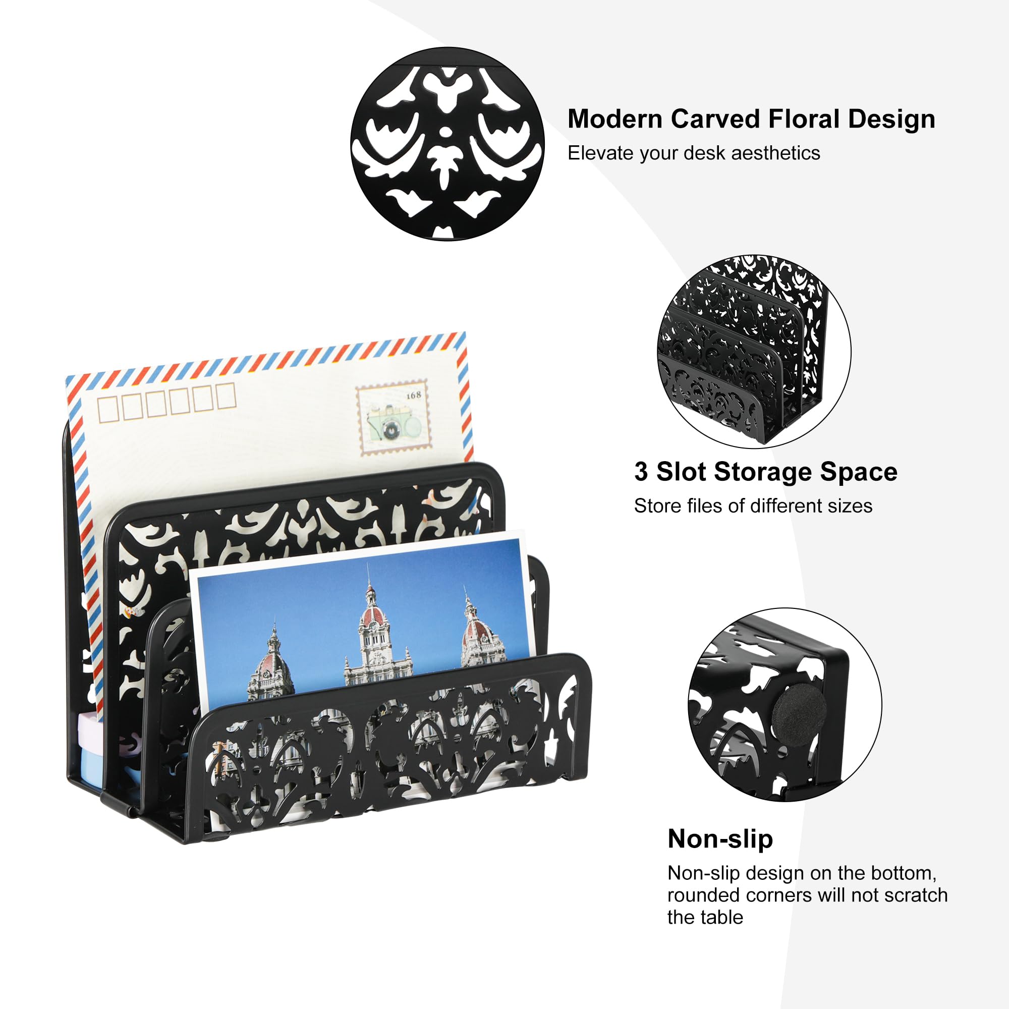 Snapklik.com : EasyPAG Mail Organizer Countertop 2pc Desk Mail Sorter ...