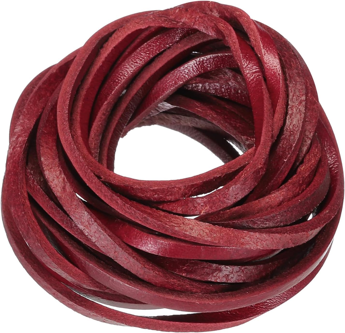 Amazon.com: uxcell 3.3 Yards 3mm Flat Leather Cord, Leather Lacing ...