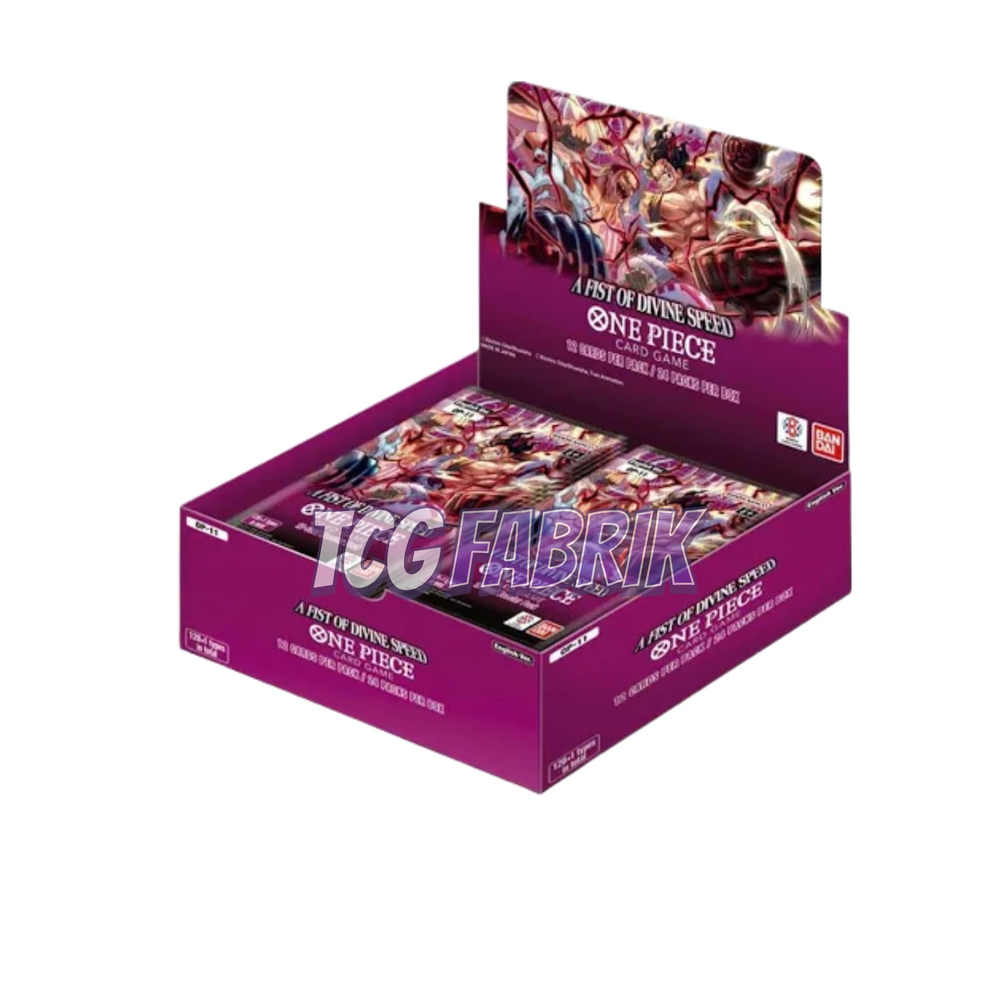 OP11 Booster Box English A Fist of Divine Speed Booster Box Display Factory Sealed for OP11 One ...