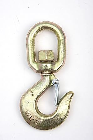 HI-GEAR 2 Ton Hoist Swivel Hooks for Lifting Chains, 4,400 Lbs Working ...