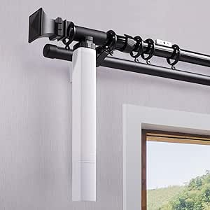 Amazon.com: ACMEART Motorized Curtain Rods with Remote,Electric Double ...