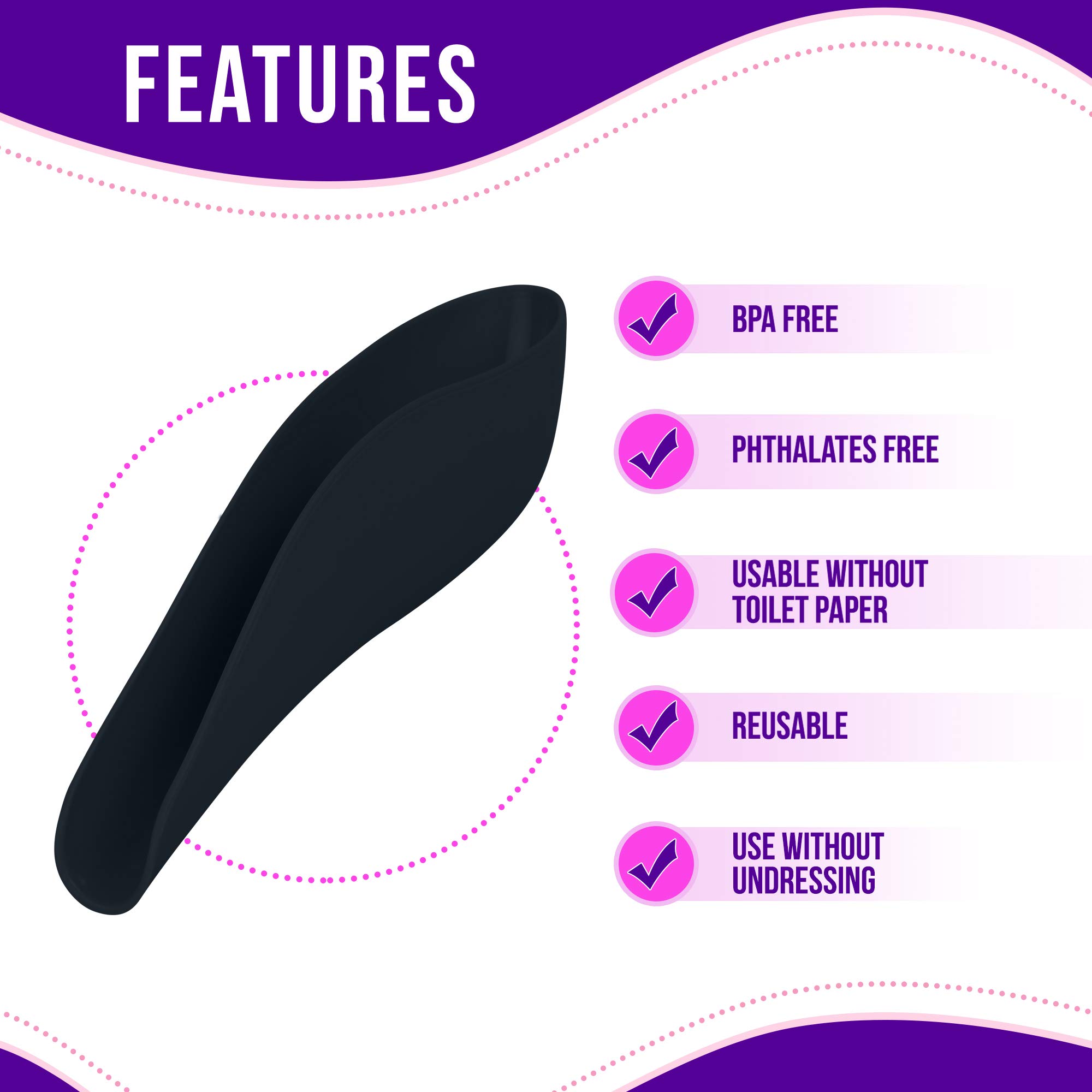 Snapklik.com : VENUS TO MARS Female Urinal Female Urination Device Womens Pee Funnel For Camping ...