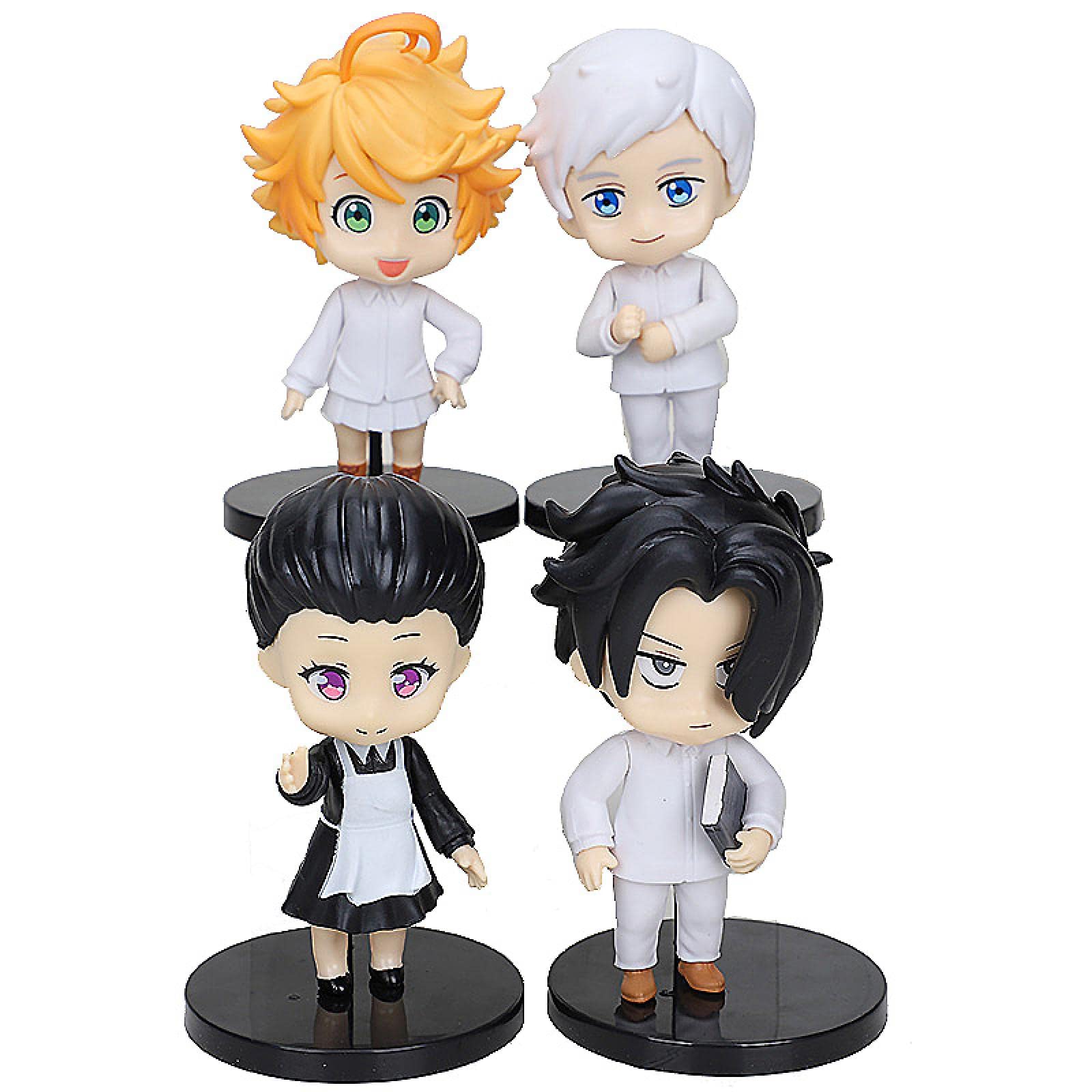 Buy QWYU 4Pcs/set Anime The Promised Neverland Figure Emma Norman Ray ...