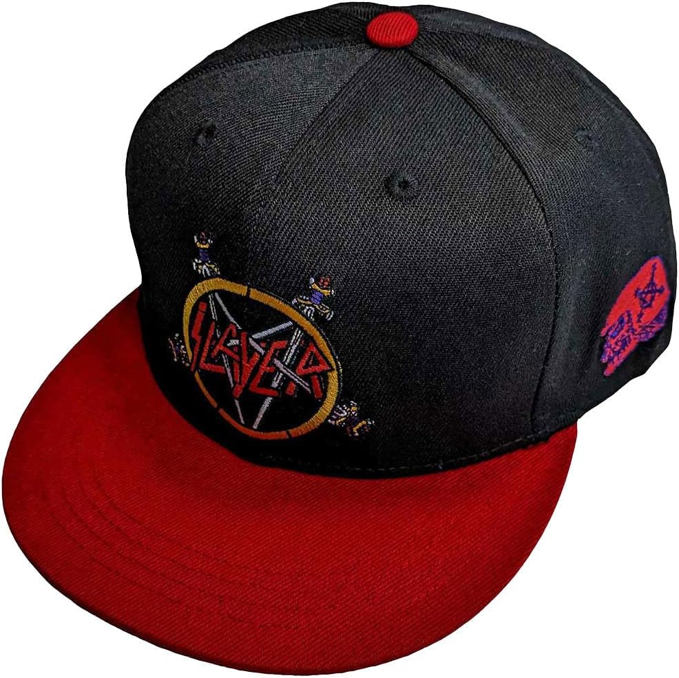 Slayer Hell Awaits Band Logo Baseball Cap Size One Size Red at Amazon ...