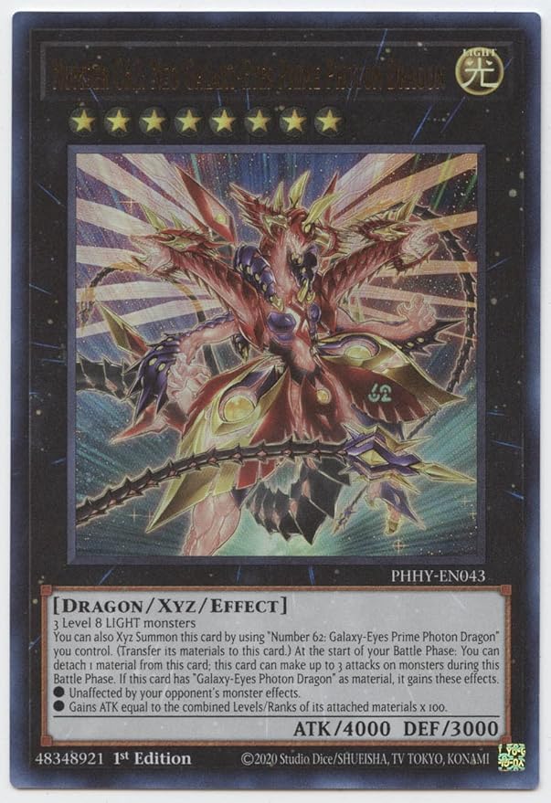 Amazon.com: Number C62: Neo Galaxy-Eyes Prime Photon Dragon - PHHY ...