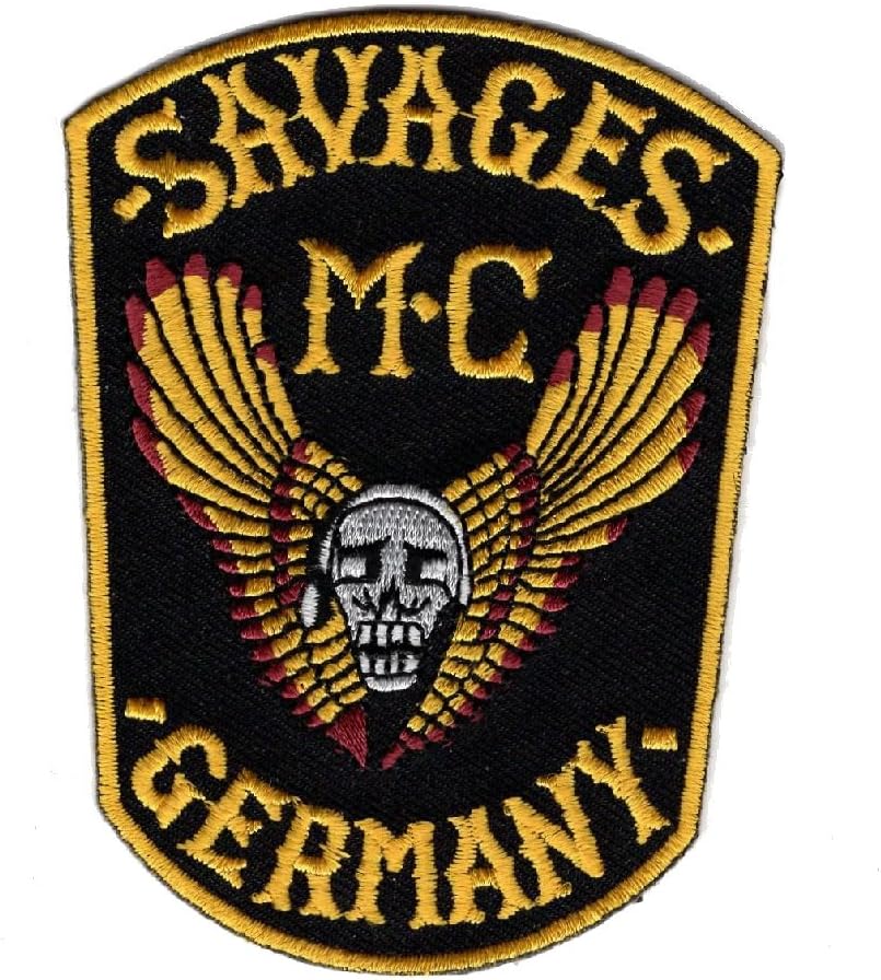 Amazon.com: Savages Mc Germany Embroidered Iron on Biker Patch