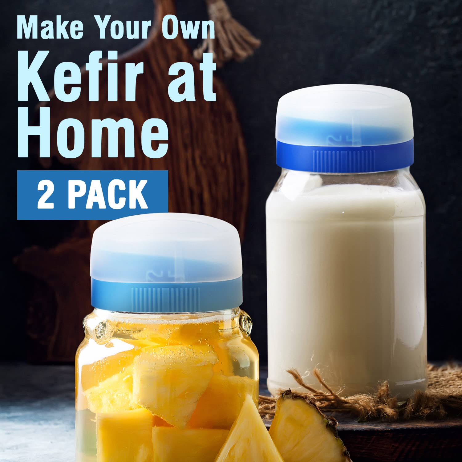 2 Sizes Kefir Mason Jar Strainer Lids For Making Kefir | Desertcart KUWAIT
