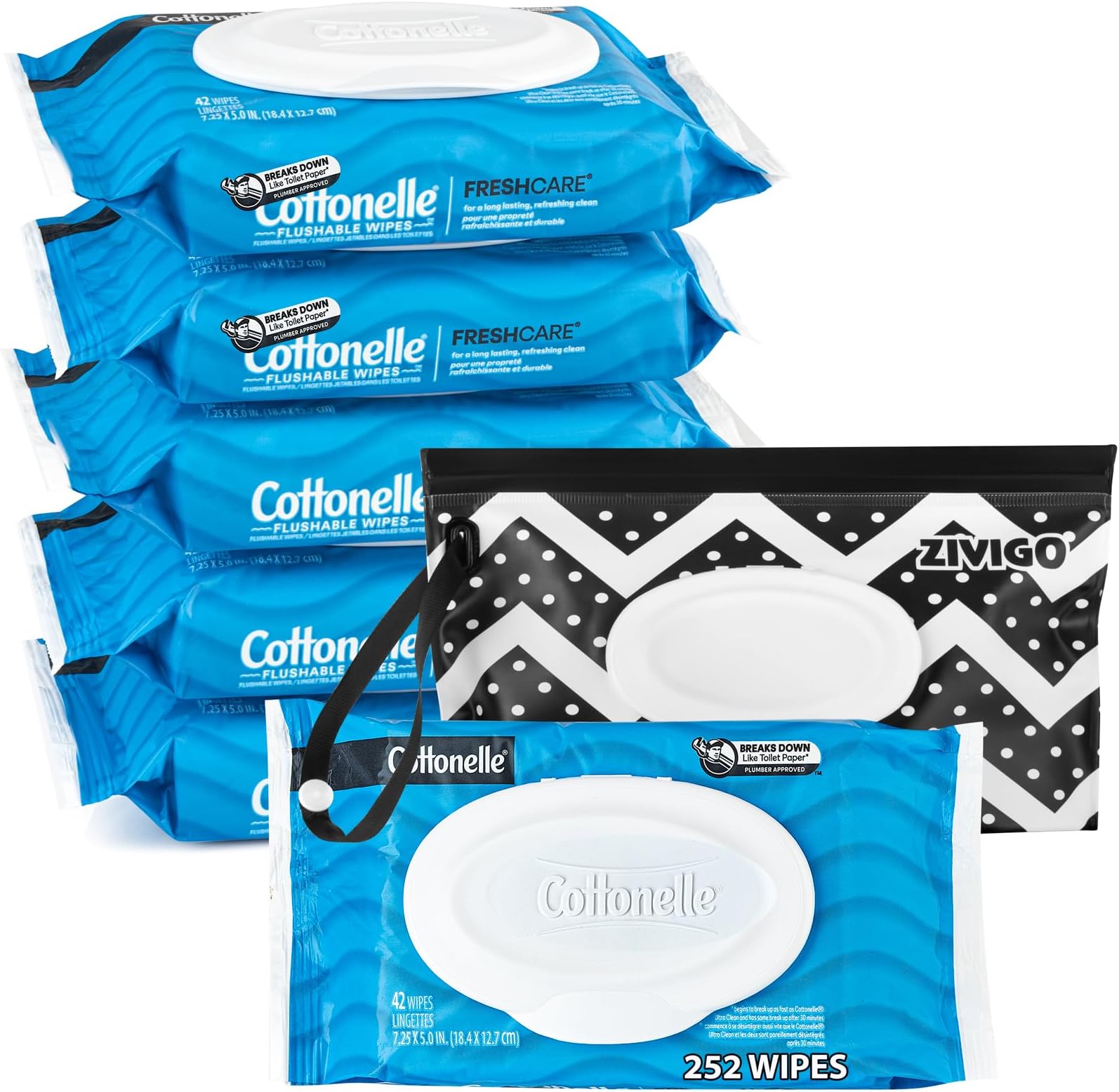 Amazon.com: Charmin Flushable Wipes, 480 Total Wipes (12 Packs of 40)