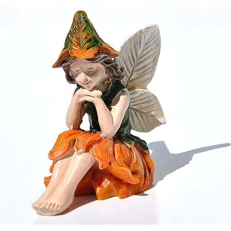 Amazon.com : Top Collection Miniature Fairy Garden and Terrarium Orange ...