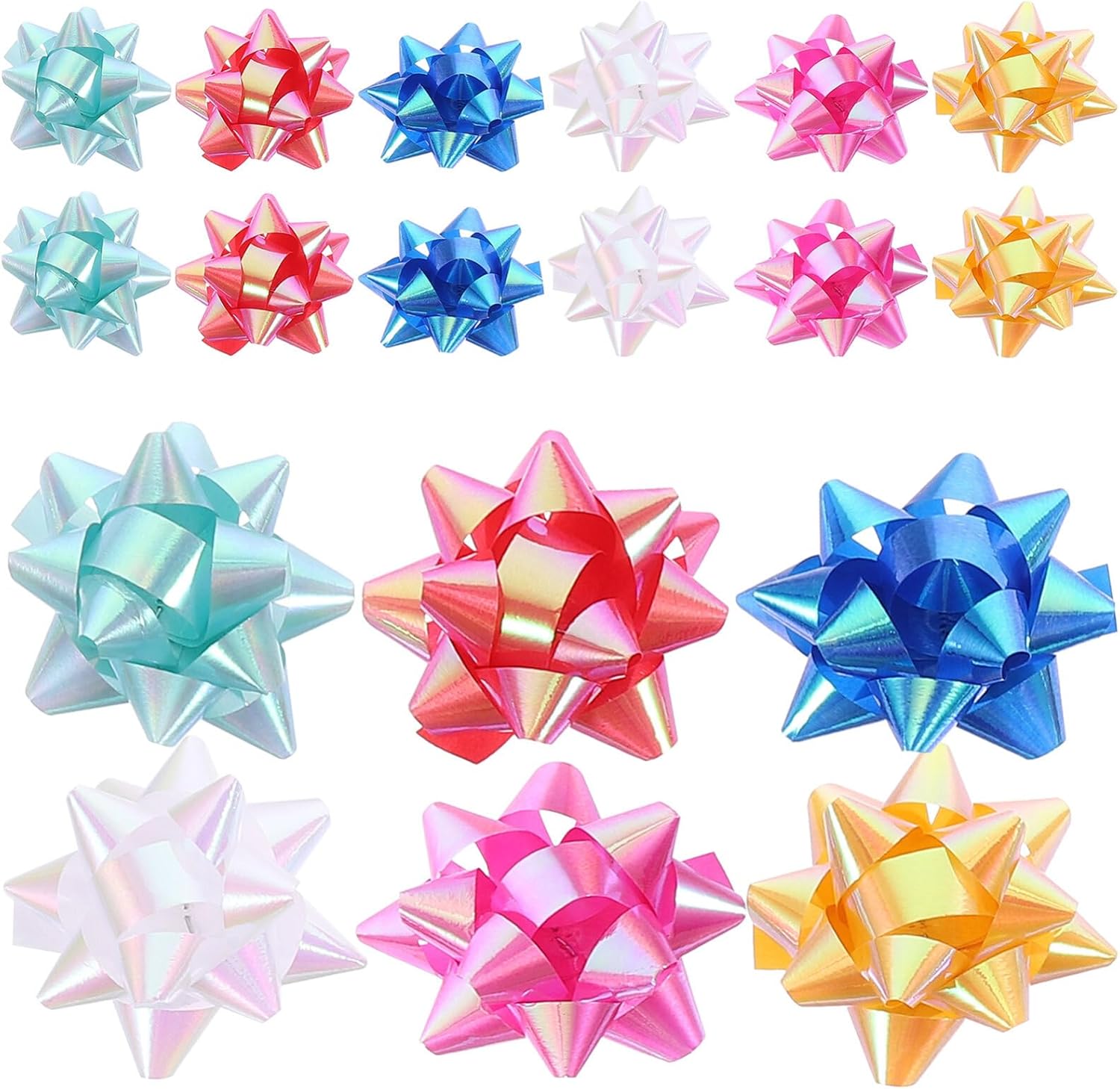 Amazon.com: Ciieeo 70pcs 2-inch Christmas Pull Bows Mixed Color Pull ...