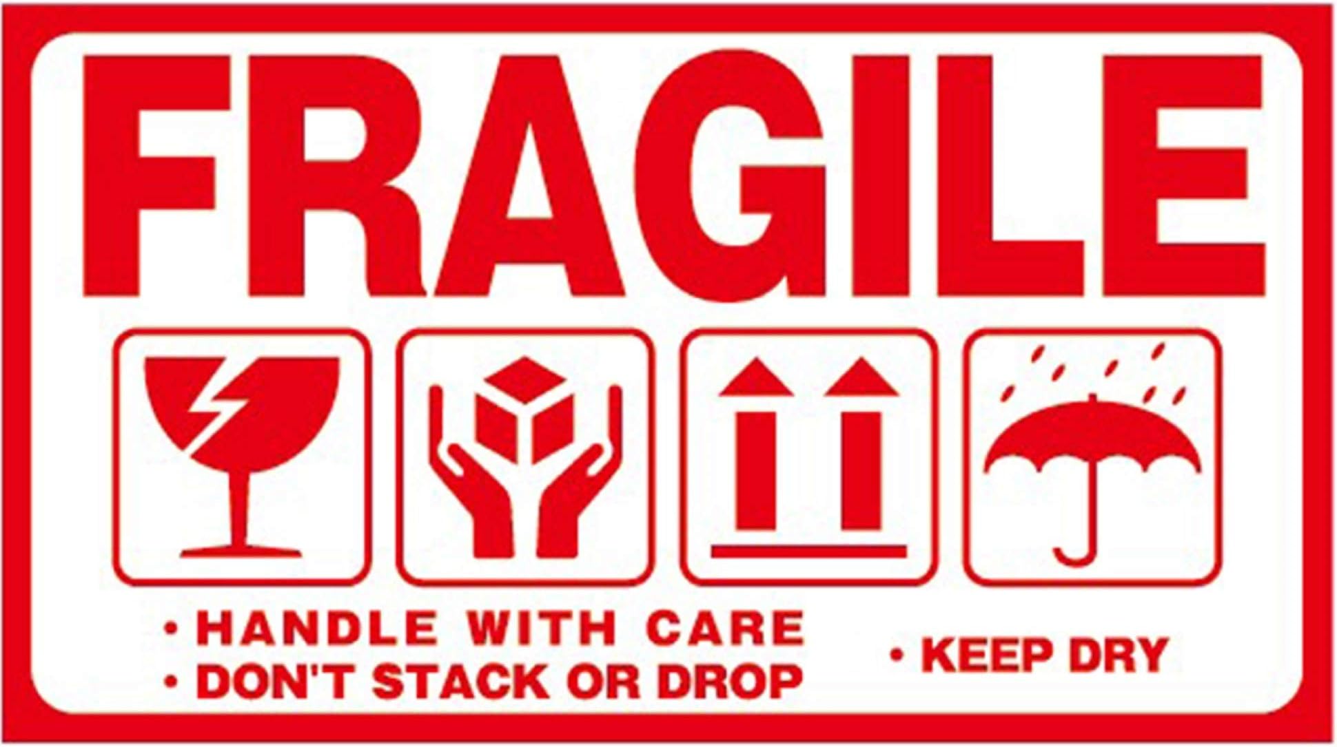 Pack of 'This Way Up/Large Fragile - Please Handle with Care' Packing ...