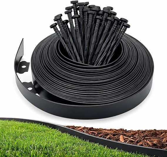 Amazon.com : Gardzen 1.5" x 33' Landscape Edging Kit, Garden Edging ...