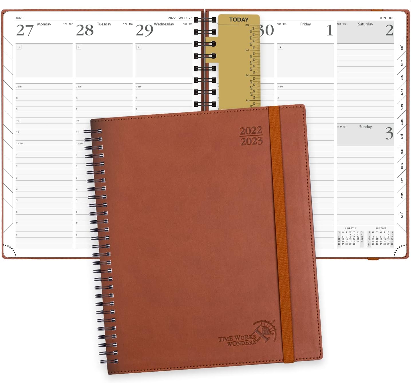 POPRUN Agenda 2022-2023 (8.5'' x 10.5'') Academic Year Planner (July ...