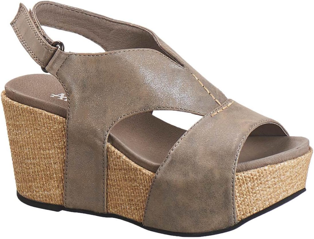 Amazon.com | Antelope Women's 855 Pewter Metallic Leather V Cut Texture ...