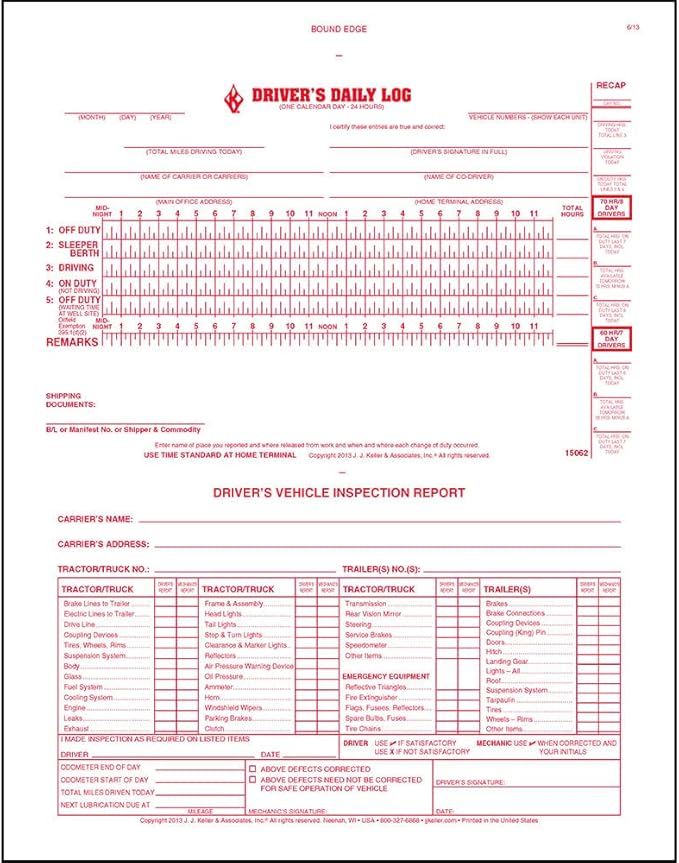 Amazon.com : Oil Field Driver Log Book 10-pk. with Driver Vehicle ...