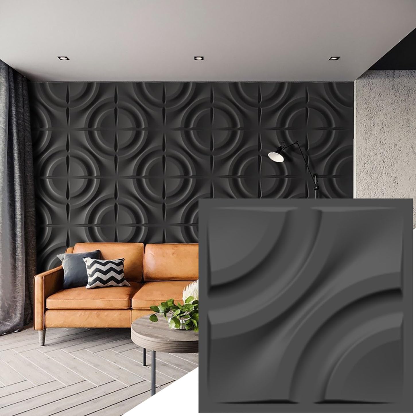Amazon.com: HAILM PVC 3D Wall Panels 10 Pack Wall Panelling 19.7X19.7 ...