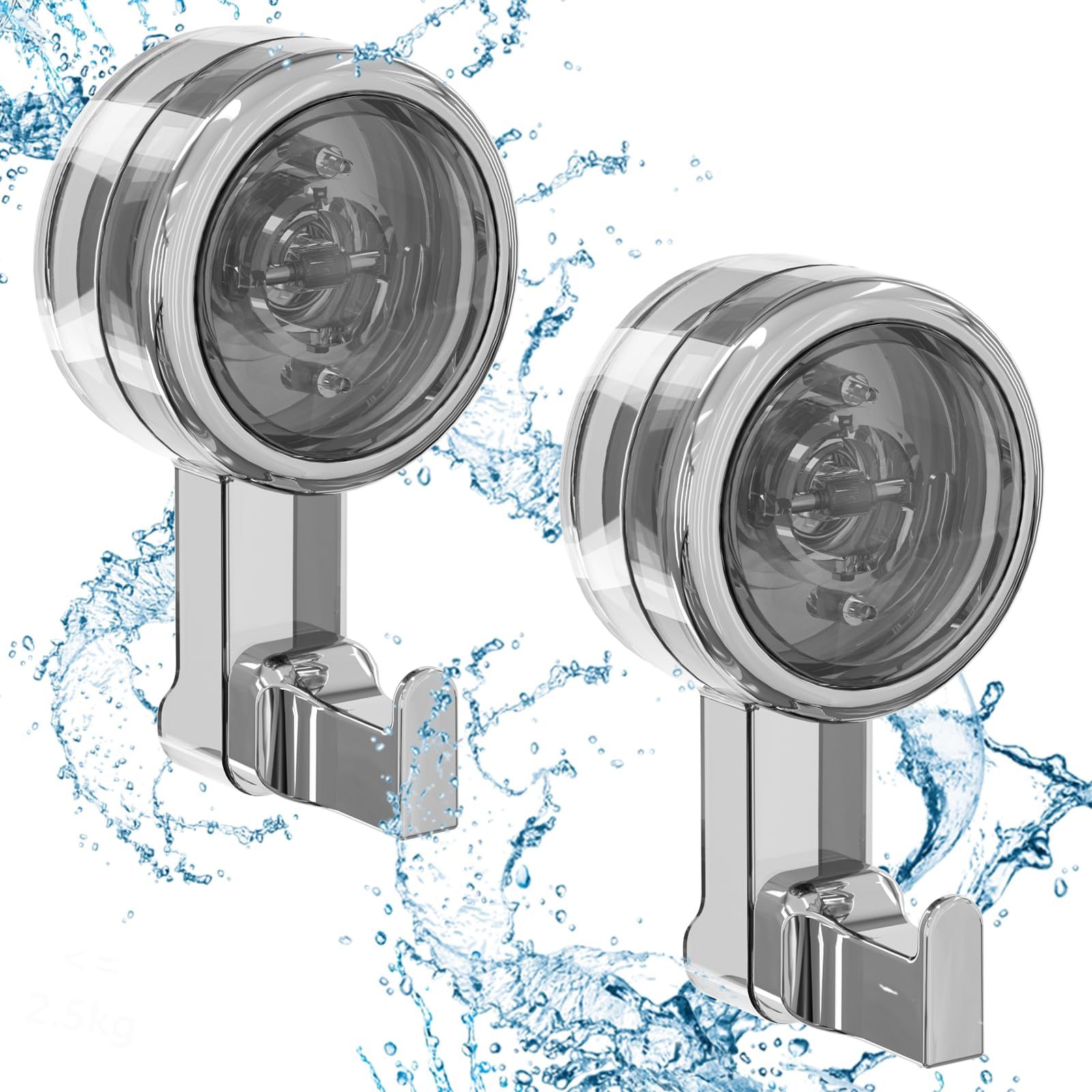 YMKWZ Suction Cup Hook 15LB Heavy Duty Vacuum Shower Hooks No Drilling ...