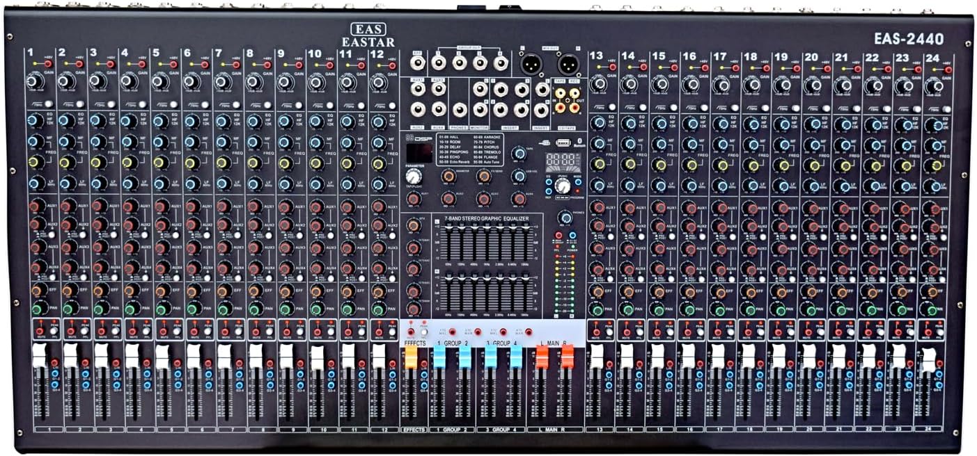 kh 24 Channel Audio Mixer Professional Mixing Console, Aux Path Plus ...