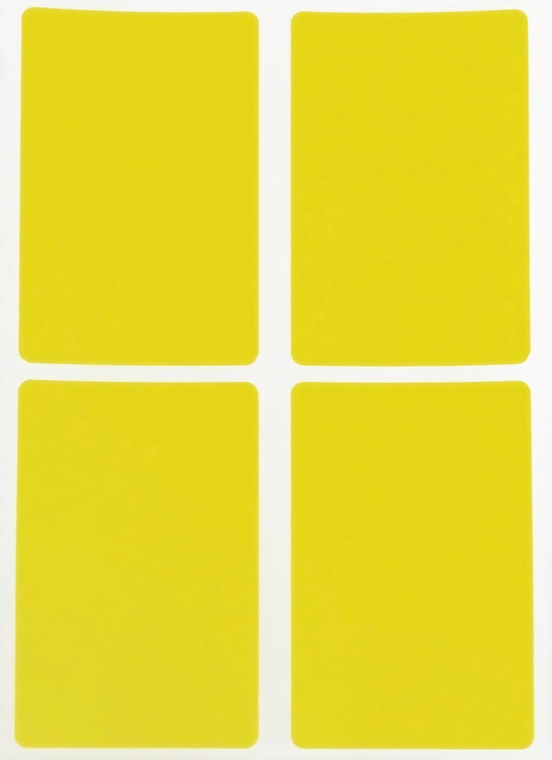 Rectangle Label Tag 7.5 cm x 5 cm Colored Coding Stickers in Yellow ...