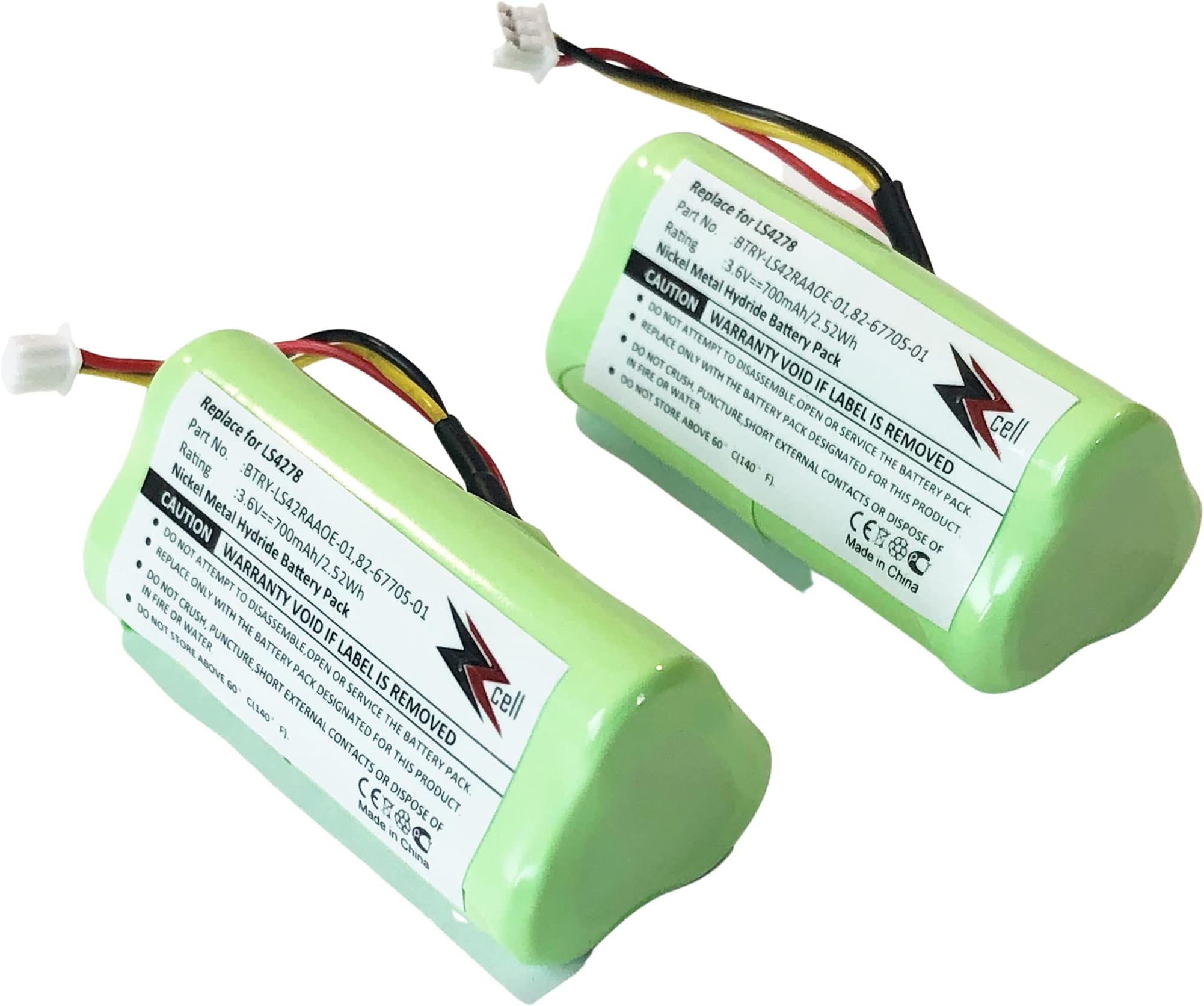 Amazon.com : 2-Pack Battery for Motorola Symbol LS4278 LS4278-M LI4278 ...
