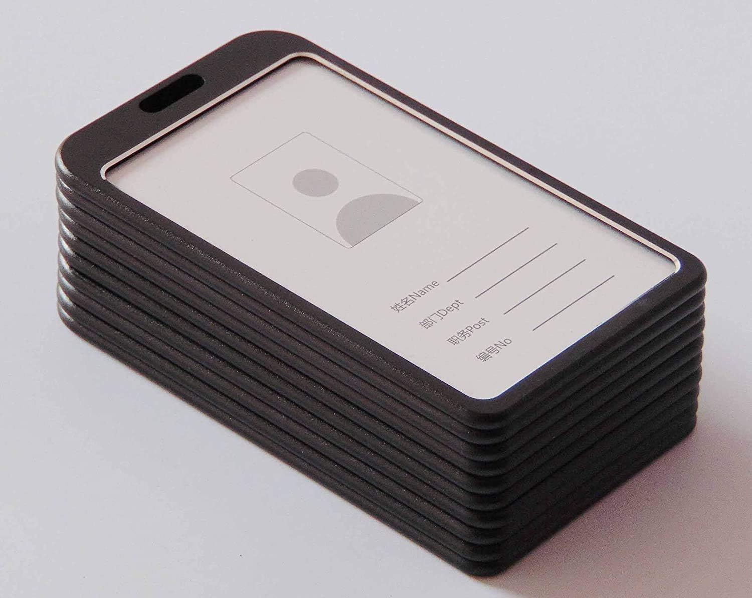 Aminit I Cards Natural Hard Metal (Aluminum Alloy) ID Card Holder/Badge ...