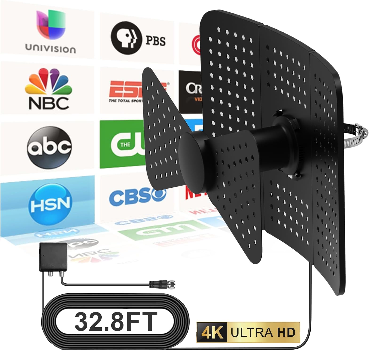 Amazon.com: ATSC3.0 Outdoor Antenna HD Digital Smart Indoor TV Antenna ...