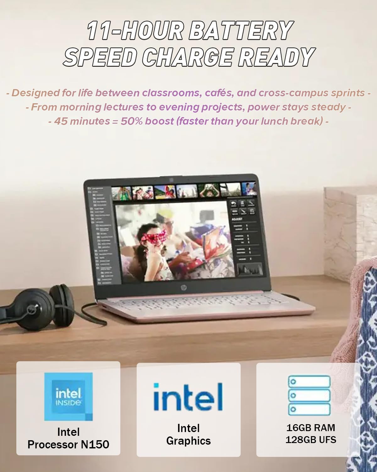 Snapklik.com : HP 2025 14-inch Laptop Computer - Windows 11 Pro AI ...