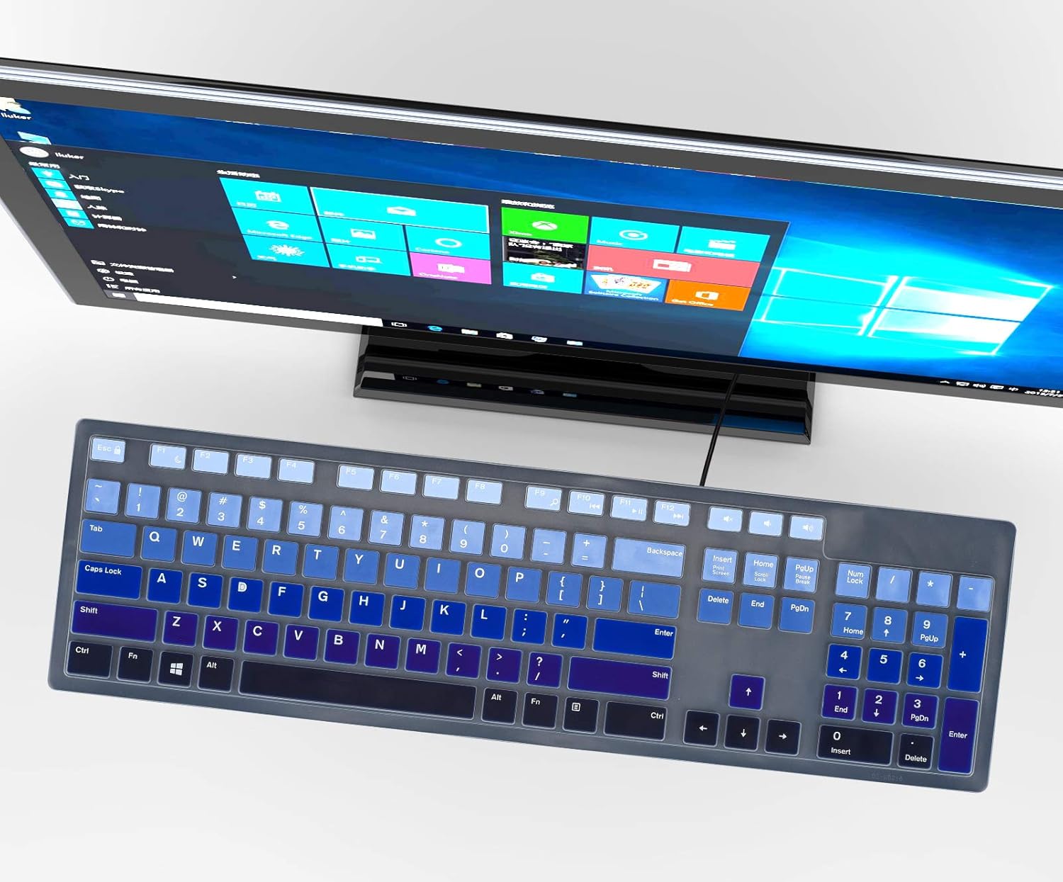 Keyboard Cover Fit for Dell KB216 KB216p KB216d/KM636 Wireless Keyboard ...